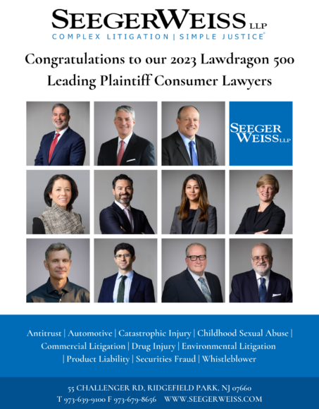 News - Seeger Weiss LLP