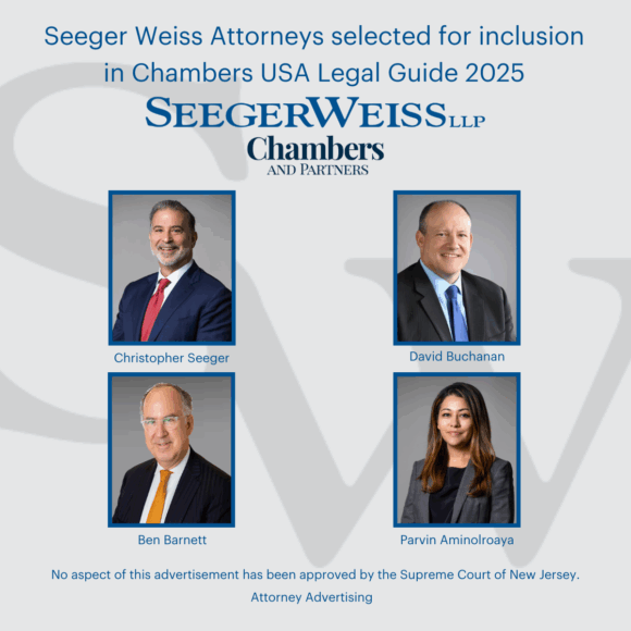 Seeger Weiss and Partners Recognized in the Chambers 2025 USA Guide ...